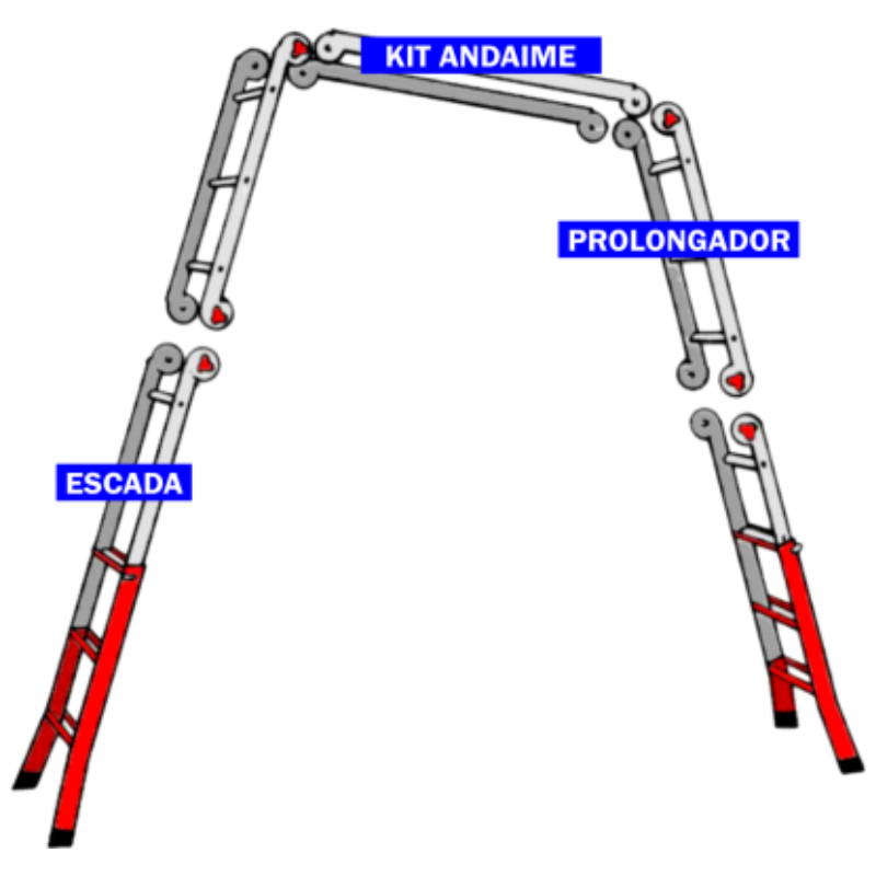 Kit Andaime Para Escada Zeus - RM Escadas - A Maior Loja Online de ...