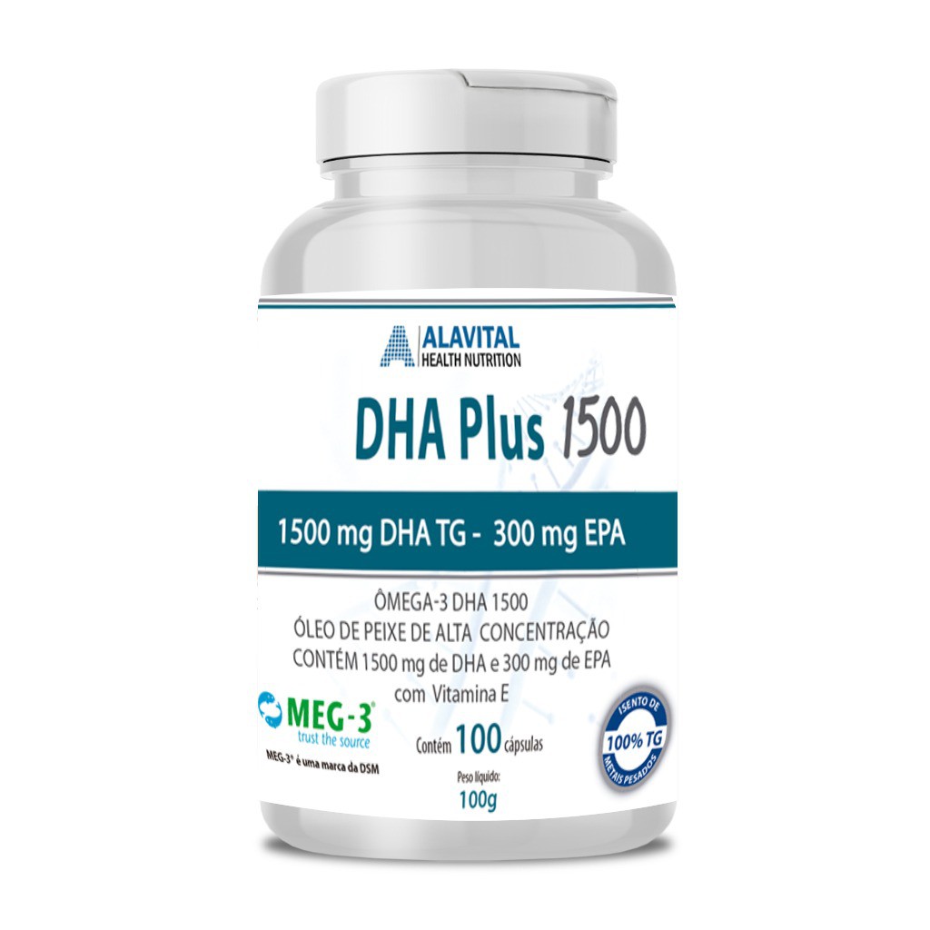 DHA PLUS 1.500mg TG 100 CAPS - ALAVITAL - VIDAFORMA