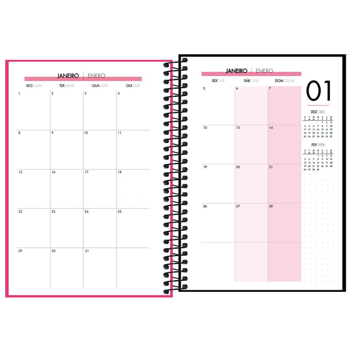 Agenda Planner Neon M5 Esp 228869 - MEGA IMPRESS - Papelaria, Copos ...