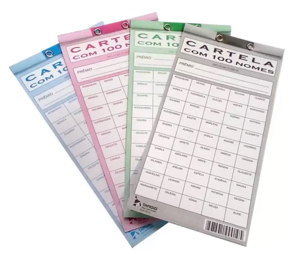 Rifa 100 Nomes 6010 - MEGA IMPRESS - Papelaria, Copos Personalizados ...