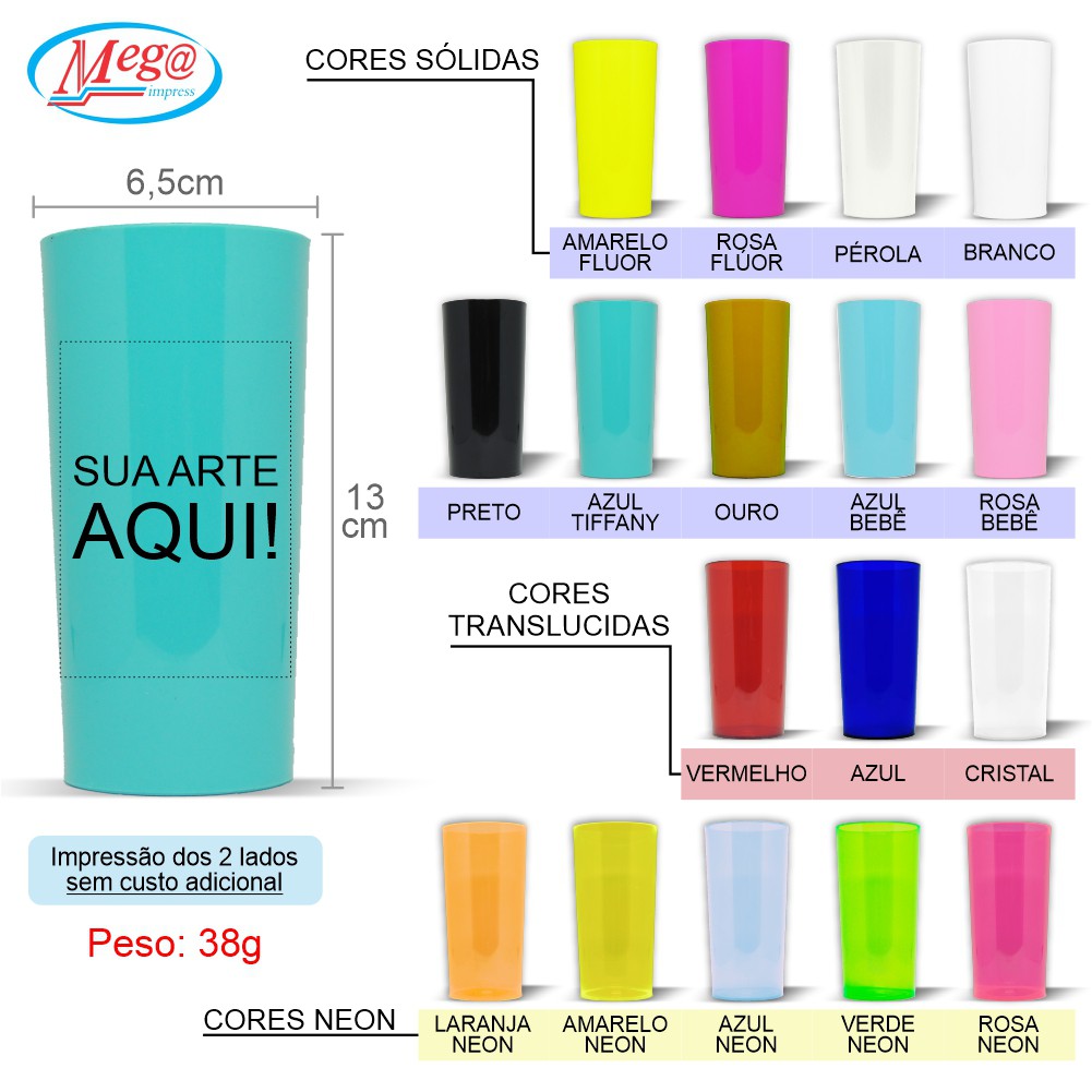 Copos Personalizados Aniversário Long Drink 320ml Borda Metalizada ...