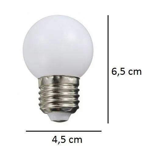 Lampada LED BULBO 1W Bolinha g45 220V Branco Quente 2600k BLBP-1W - Sua ...