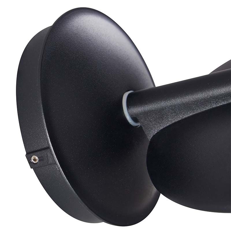 Arandela LED Pyana IP65 10W Branco Quente 3000K Preto - Iluminação Sof ...