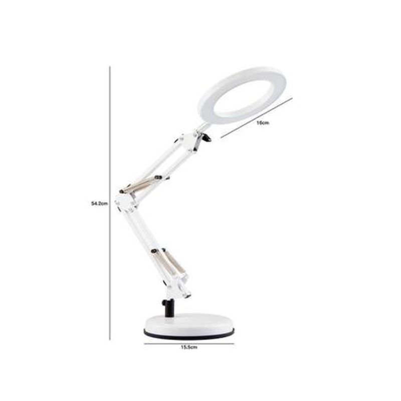 Luminária de Mesa Abajur Led Ring Light 7W - Iluminação Aconchegante e ...