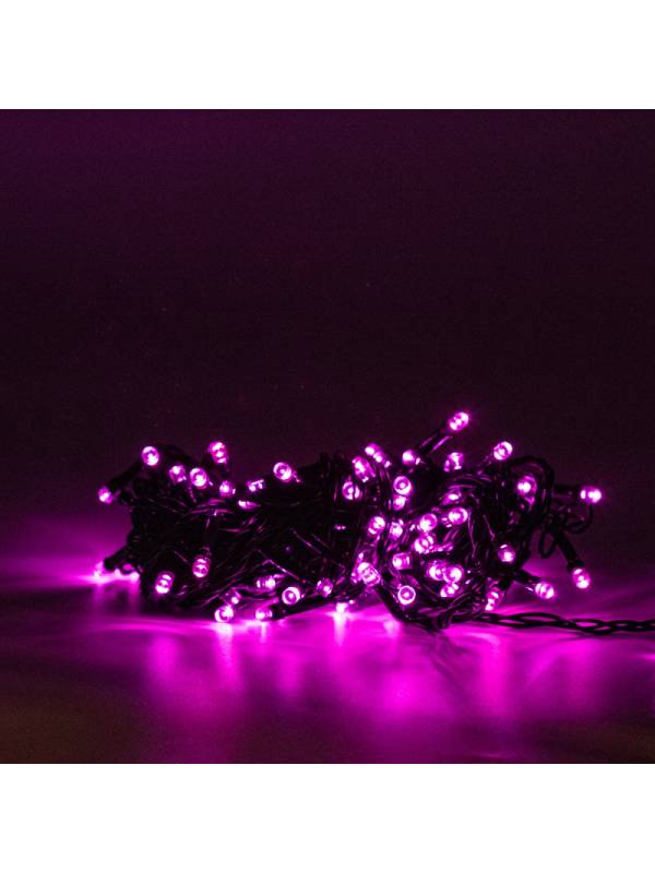 Cordão de LED FIXO 500L 31V 50M Blindado Roxo Tomada M/F Fio Verde ...