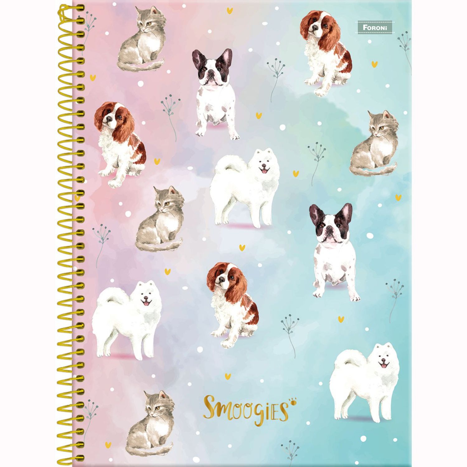 CADERNO FORONI UNIVERSITÁRIO 15 MATÉRIAS CAPA DURA SMOOGIES 240 FOLHAS ...