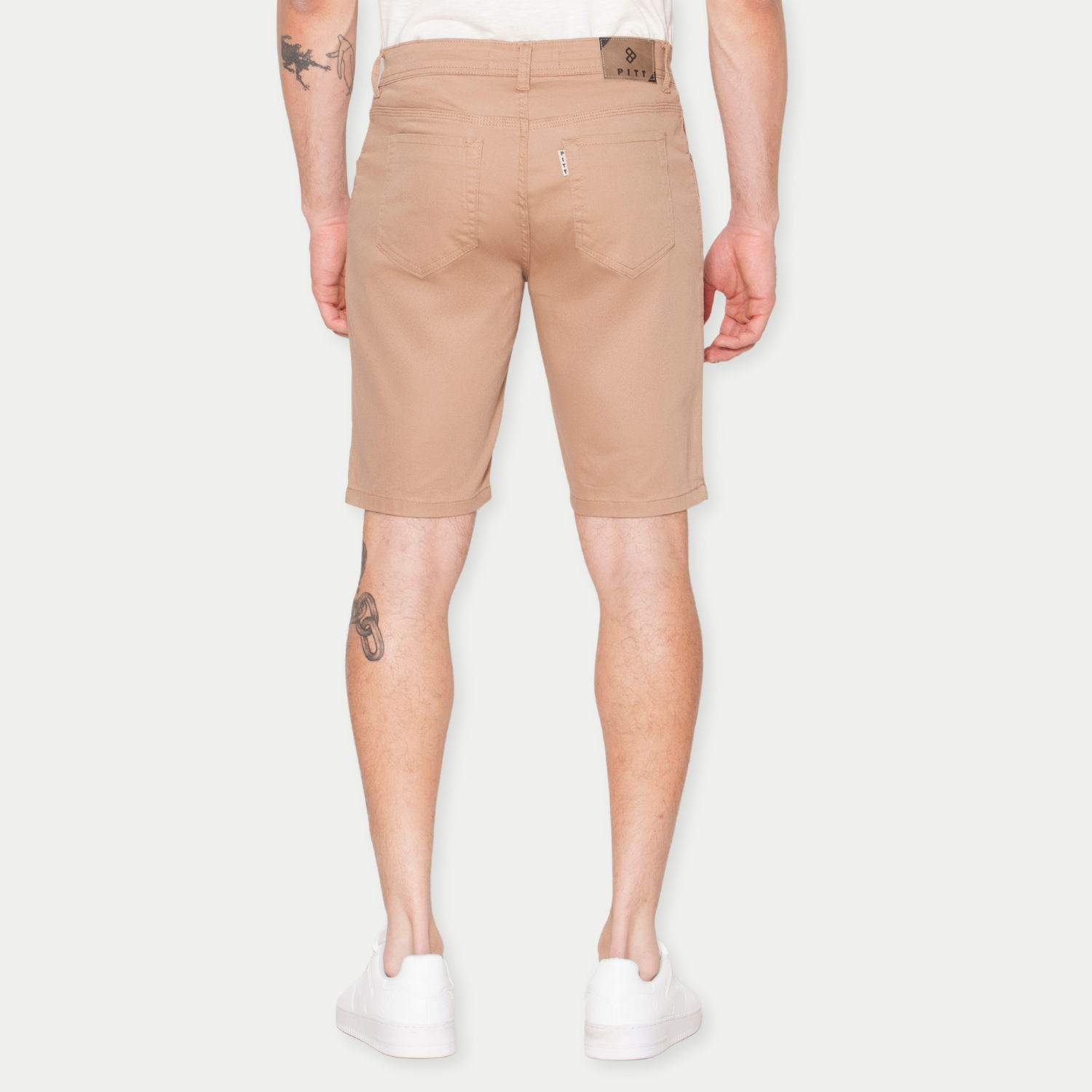 BERMUDA PITT BRIM COM ELASTANO COMFORT CAQUI MASCULINA ADULTO - Lojas ...