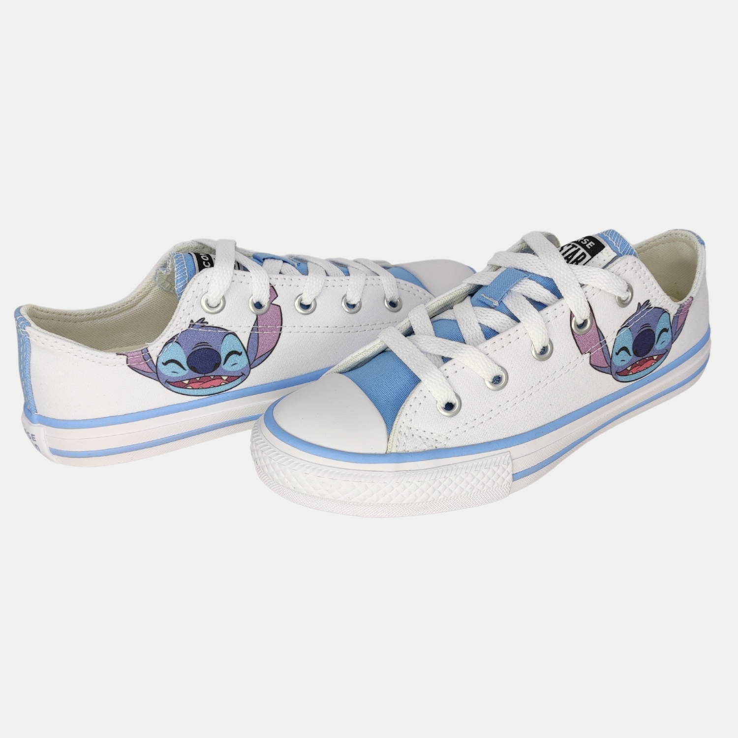 TÊNIS CONVERSE CASUAL LONA STITCH BRANCO UNISEX INFANTIL - Lojas Parati