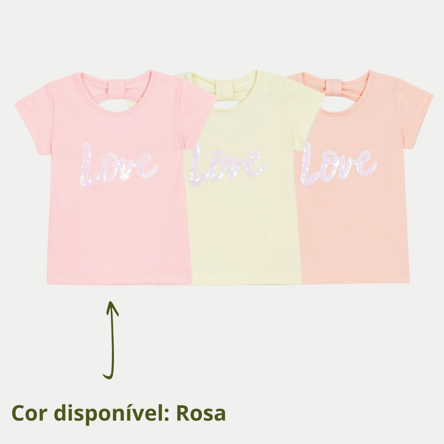 BLUSA RANDA MUNDU MANGA CURTA DE COOTON ROSA FEMININA INFANTIL - Lojas ...
