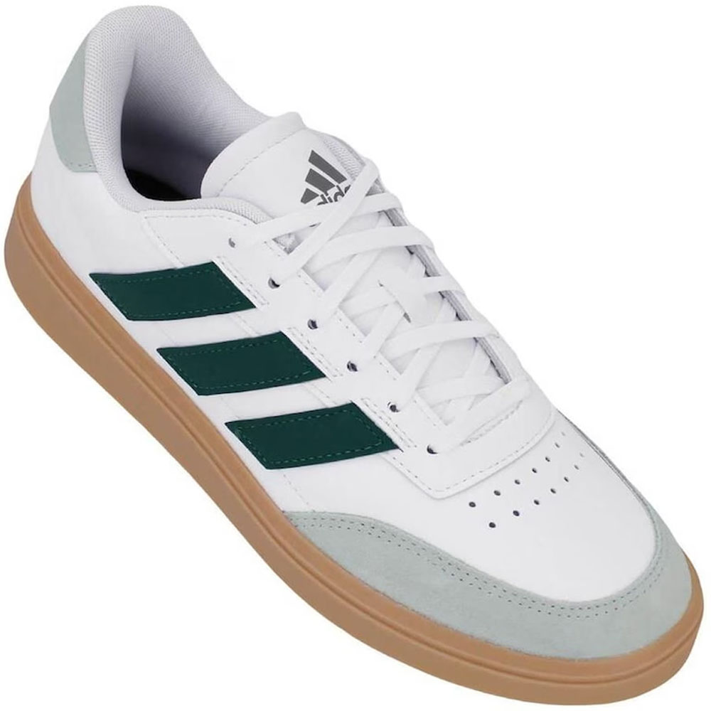Tênis Adidas Courtblock Branco/Preto Masculino - Tontri Esportes