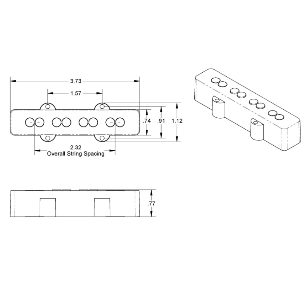 Set Seymour Duncan Quarter Pound Jazz Bass - Planet Music Express