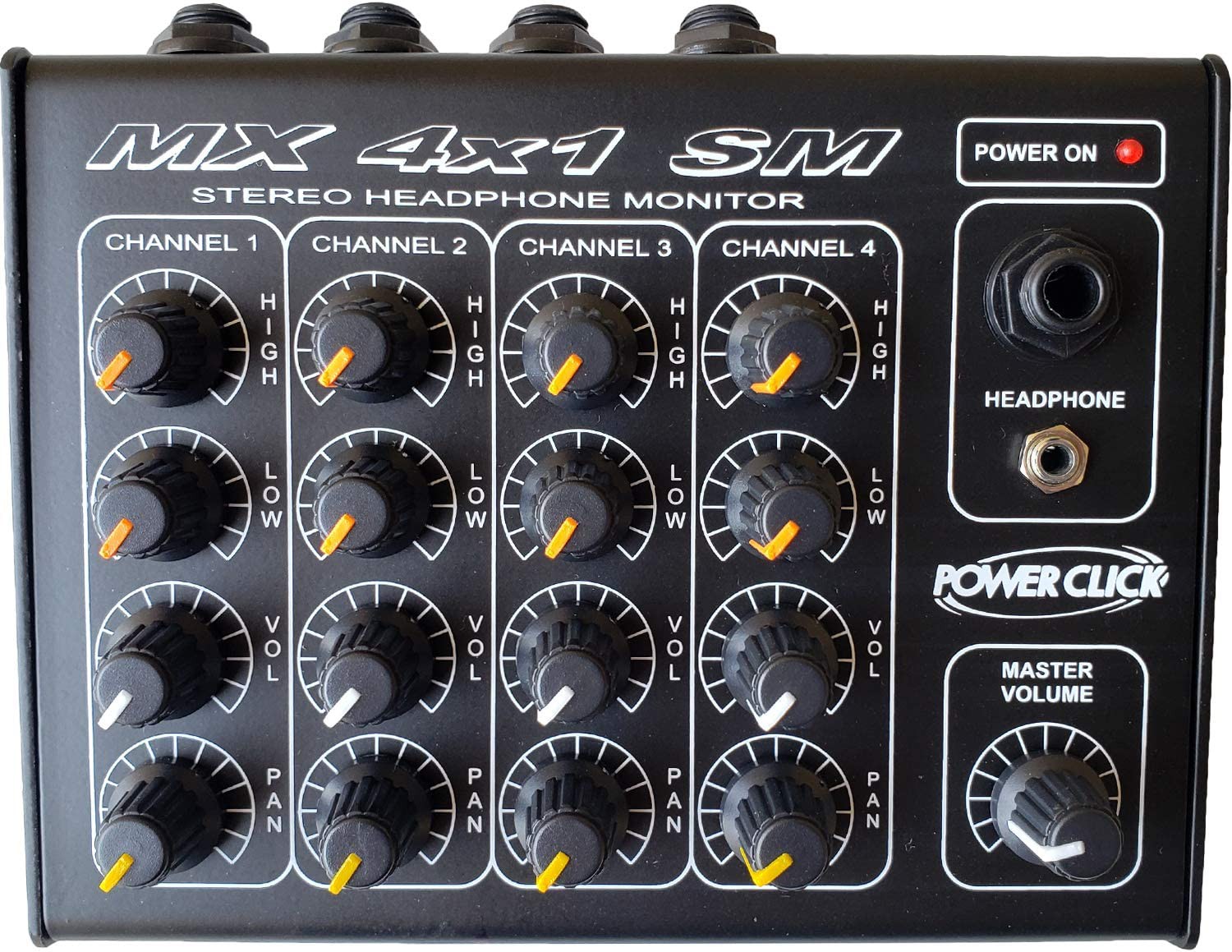 Amplificador de Fone POWER CLICK MX 4x1 SM com Fonte - Planet Music Express