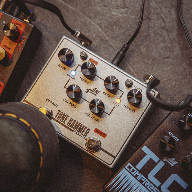 Pedal Aguilar Tone Hammer V2 Preamp/Direct Box Para Contrabaixo ...