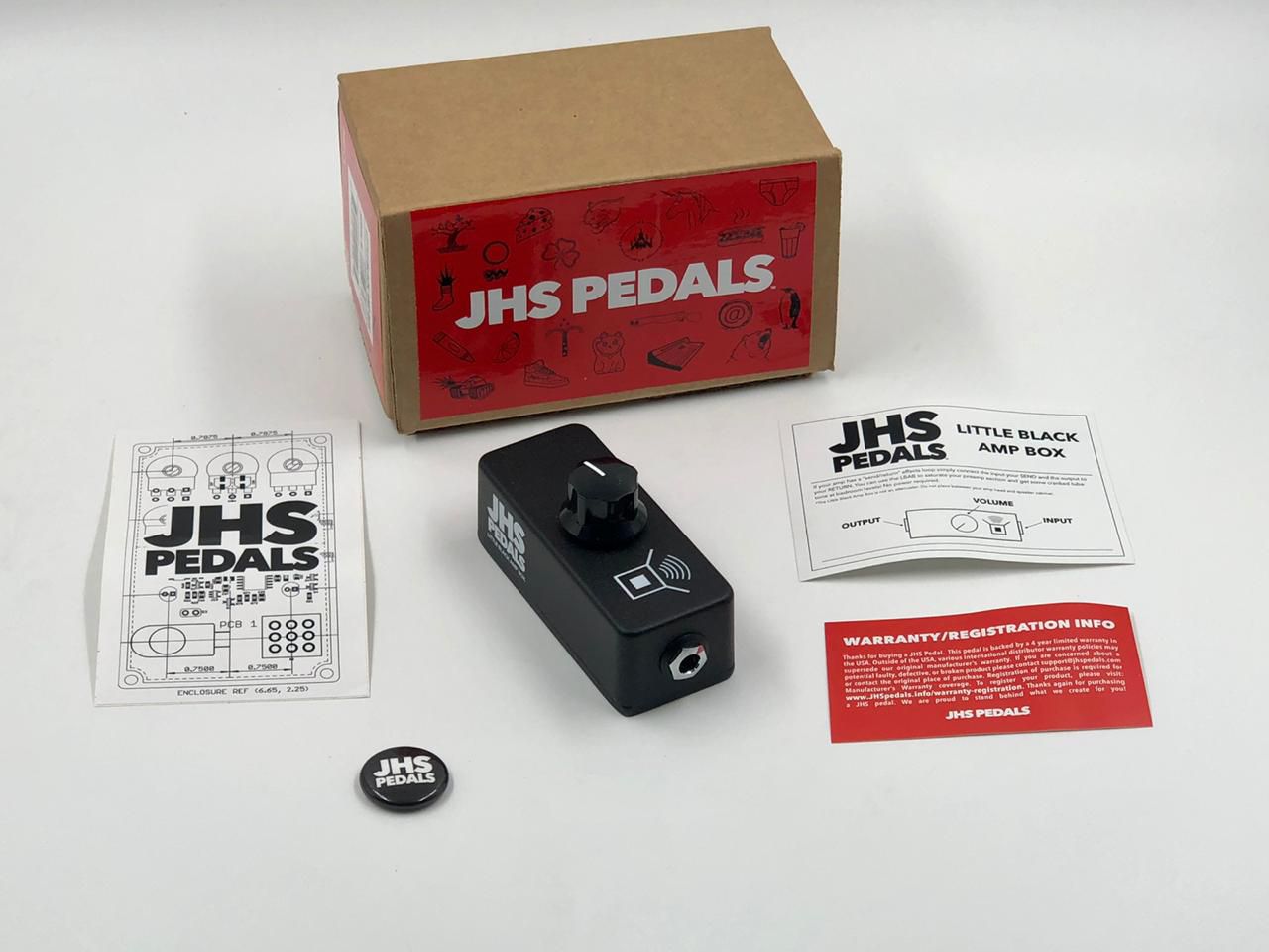 PEDAL JHS LITTLE BLACK AMP BOX Regulador de Volume Geral Via Loop ...