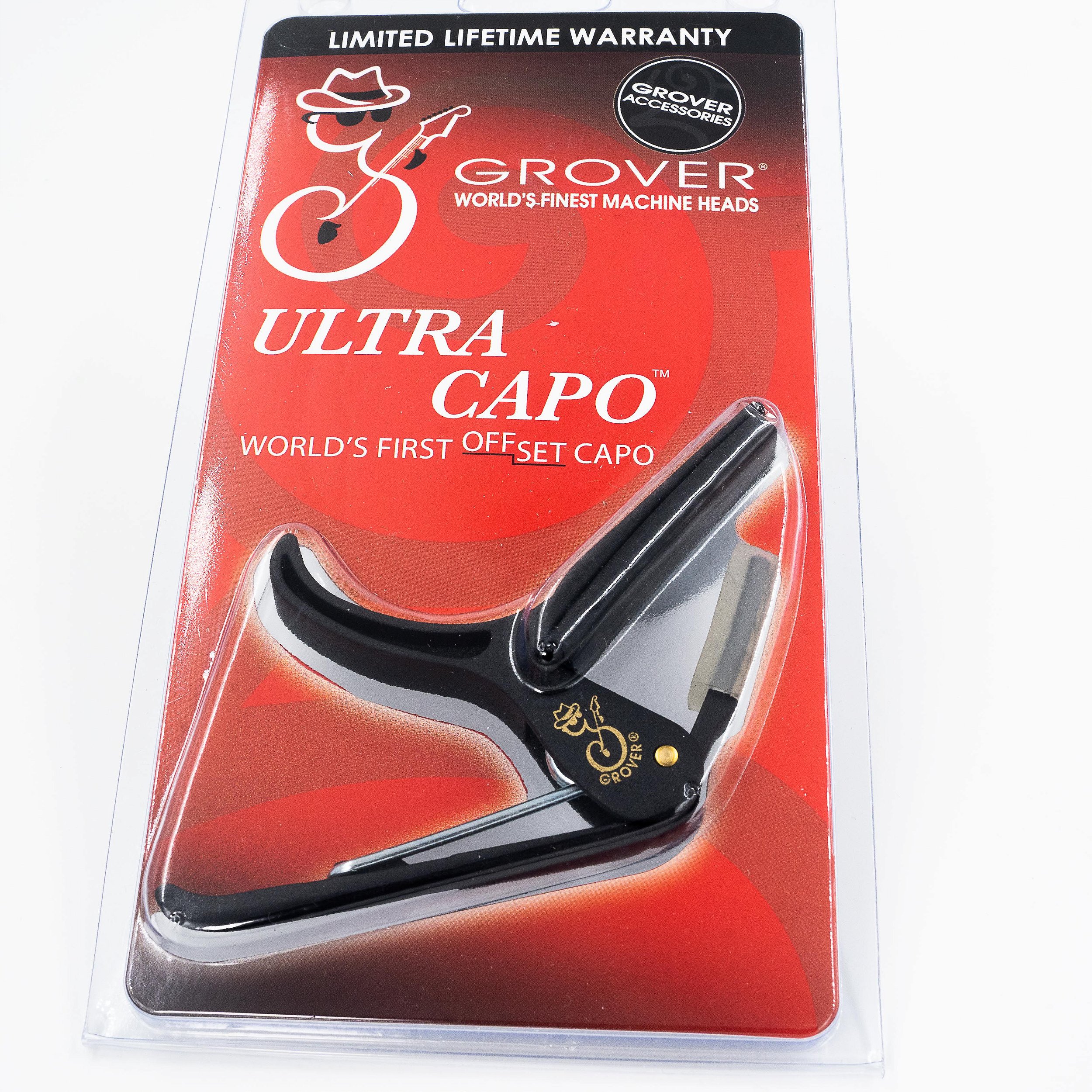 Capotraste Grover Ultra Capo Profissional, Preto - Planet Music Express