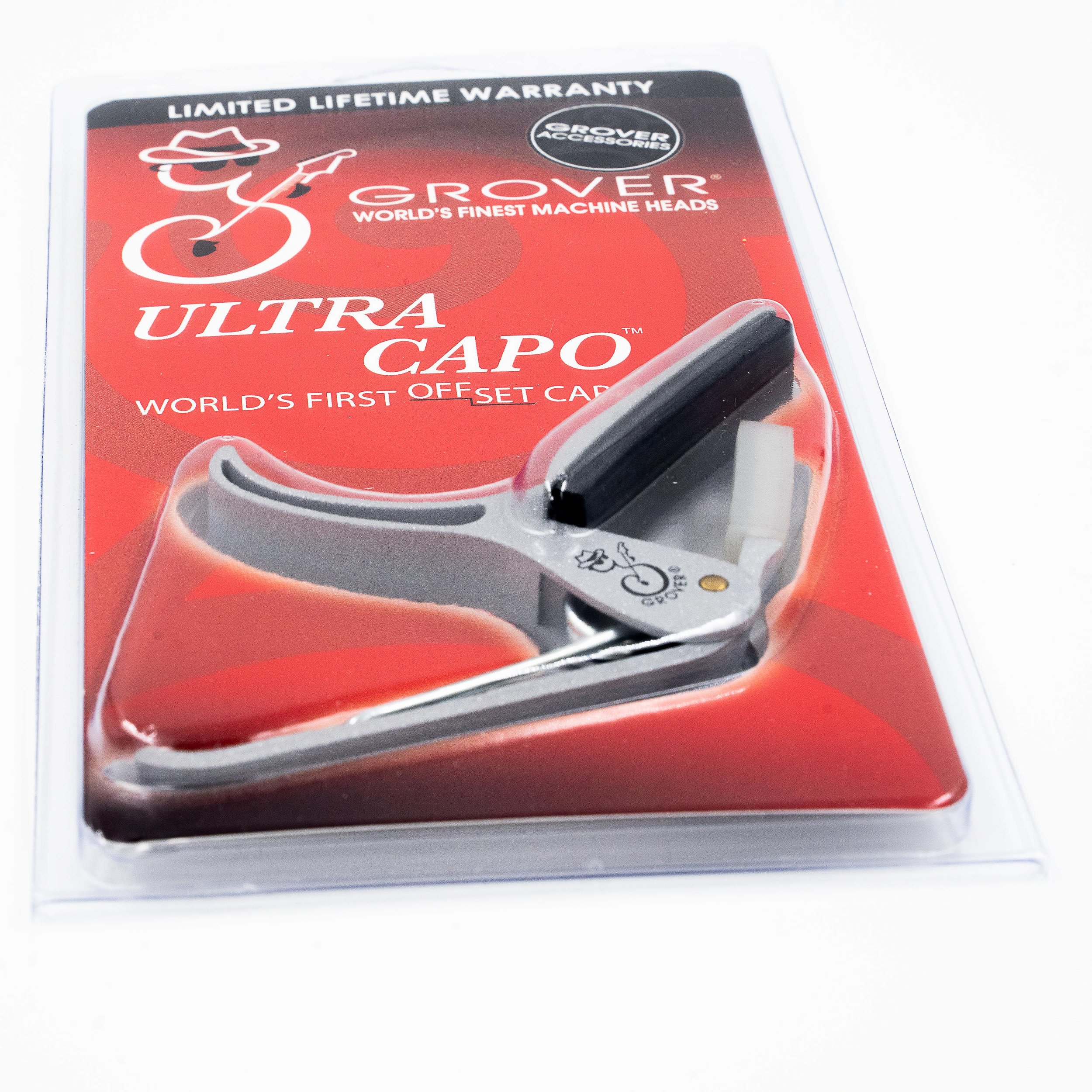 Capotraste Grover Ultra Capo Profissional, Prata - Planet Music Express