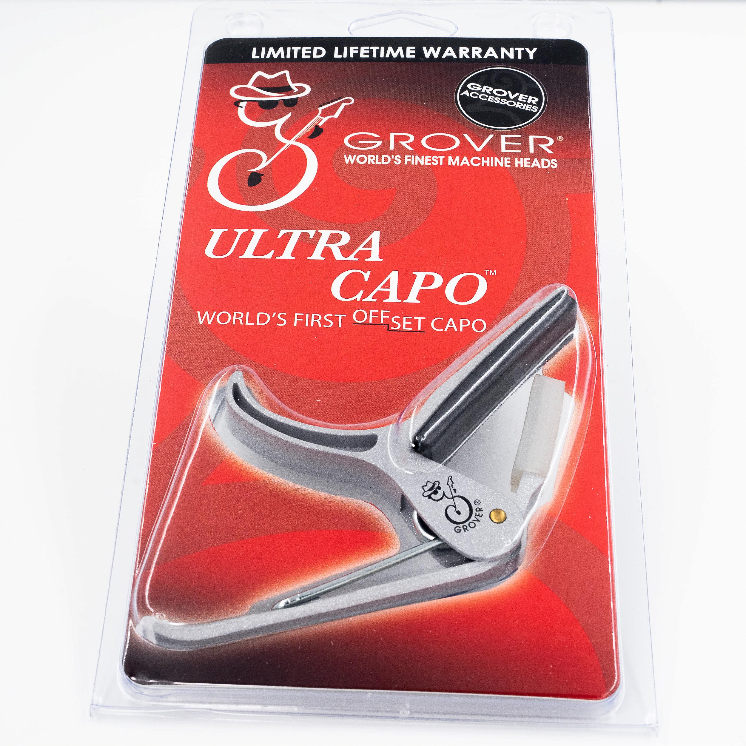 Capotraste Grover Ultra Capo Profissional, Prata - Planet Music Express