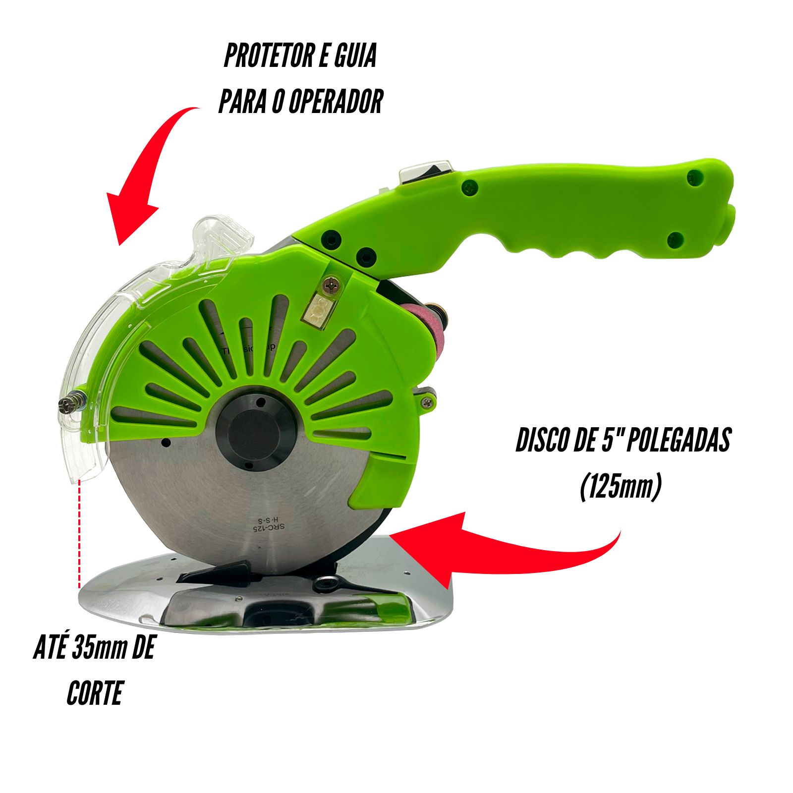 Máquina de Corte Direct Drive 5 Polegadas - GE-RCS-125 - A.N.J. Máquinas