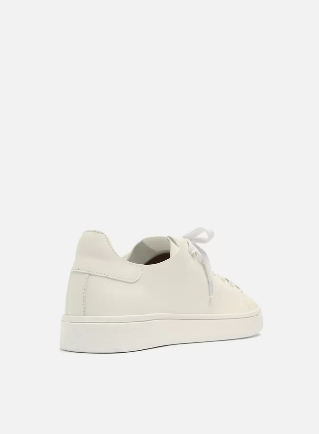 Tênis Branco Couro Cadarço Básico - LaCore