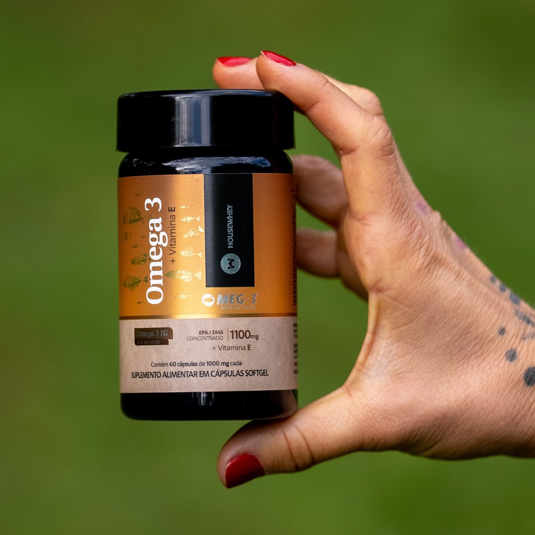 Ômega 3 - Alta concentração - TG MEG3 - 60 caps - HOUSEWHEY