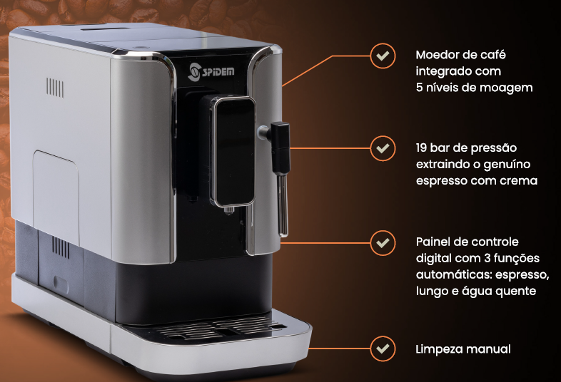 Cafeteira Automática Spidem Trevi 110v ou 220v - Outlet do Café