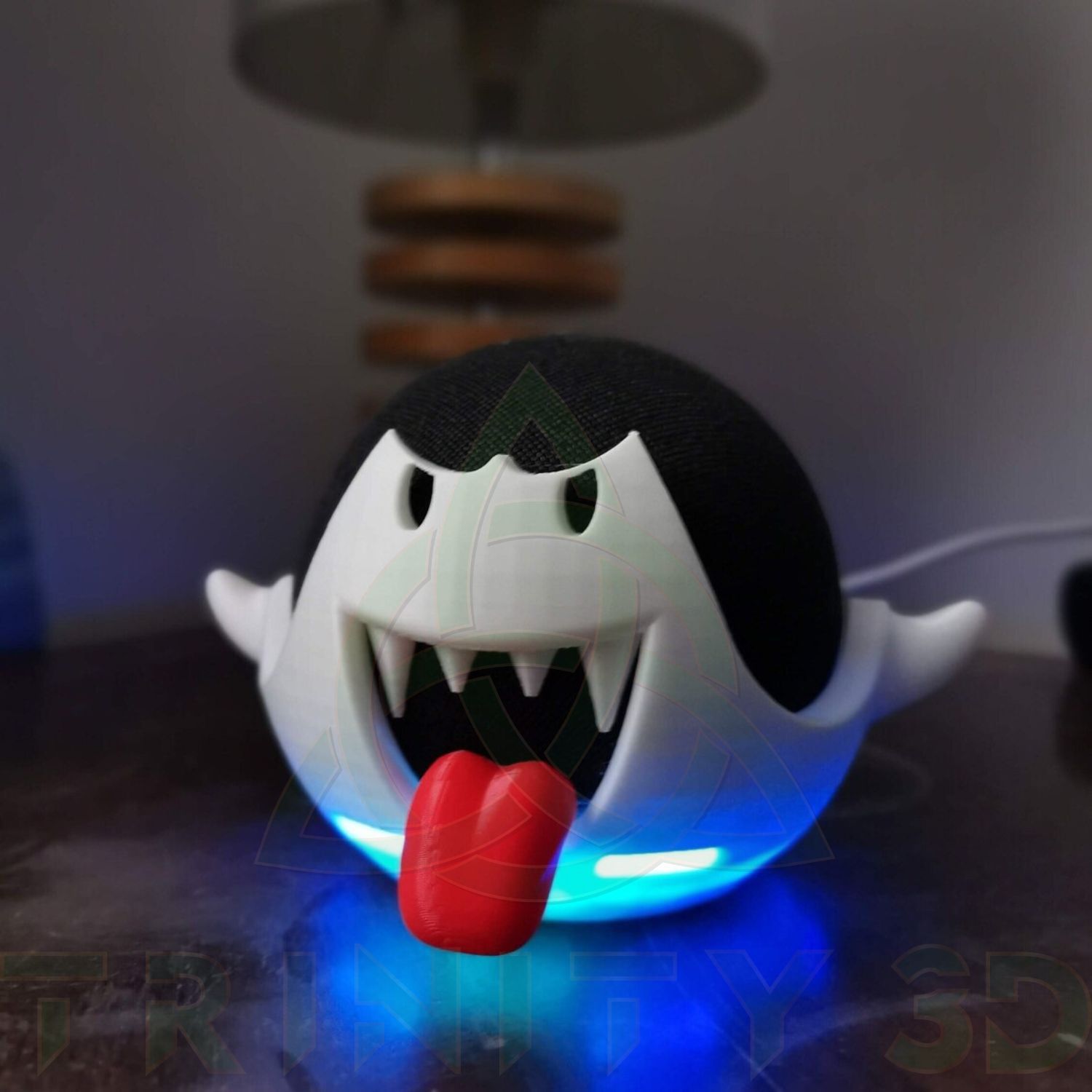 Suporte Stand Boo Mario Bros compatível com Alexa Echo Dot 4ª ou 5º ...