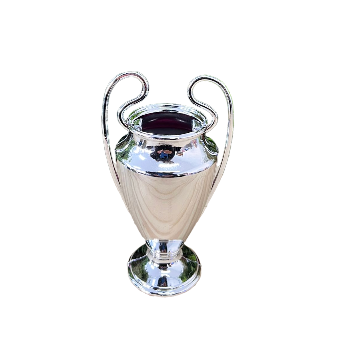 Taça Troféu Liga Plástico Prata Espelhado Decoração Futebol - Lembrança ...