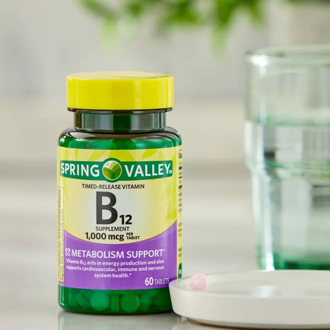 Vitamina B12 Spring Valley 1.000 mcg 60 Tablets - RF Importados ...