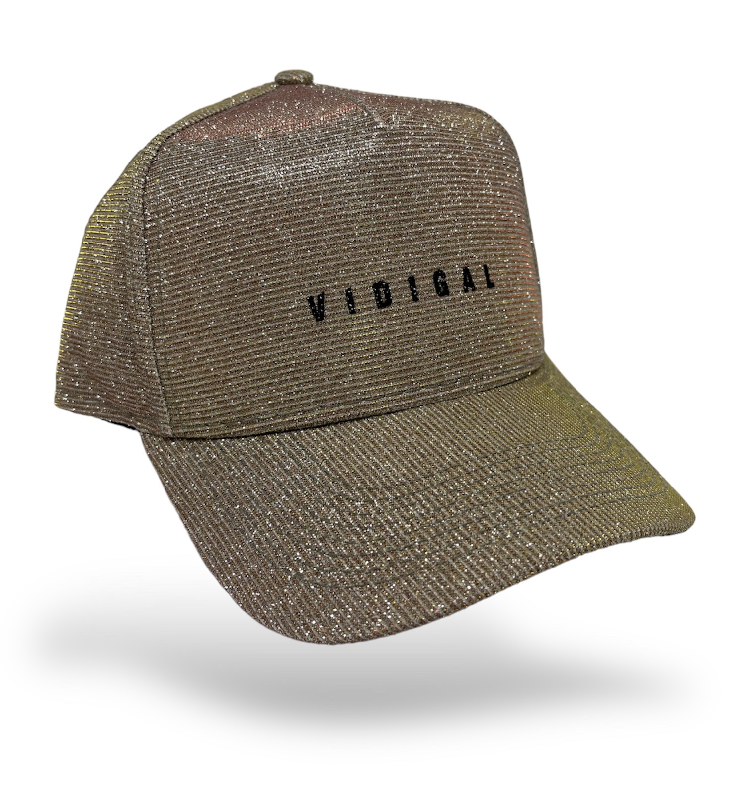 Boné Dourado Glitter Vidigal Minimalista - Made in Vidigal