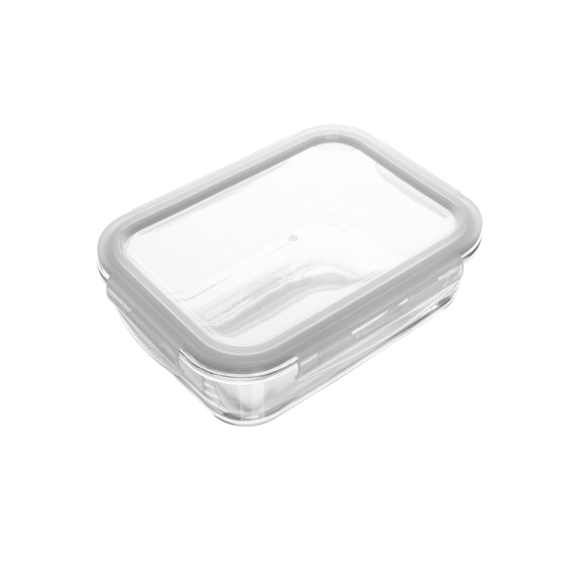 POTE HERMETICO DE VIDRO COM TAMPA 640ML - LYOR - MIASHOP