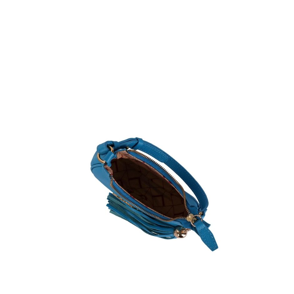 Bolsa Feminina Mini Meia Lua Prisma Luiza Barcelos Azul Marine ...