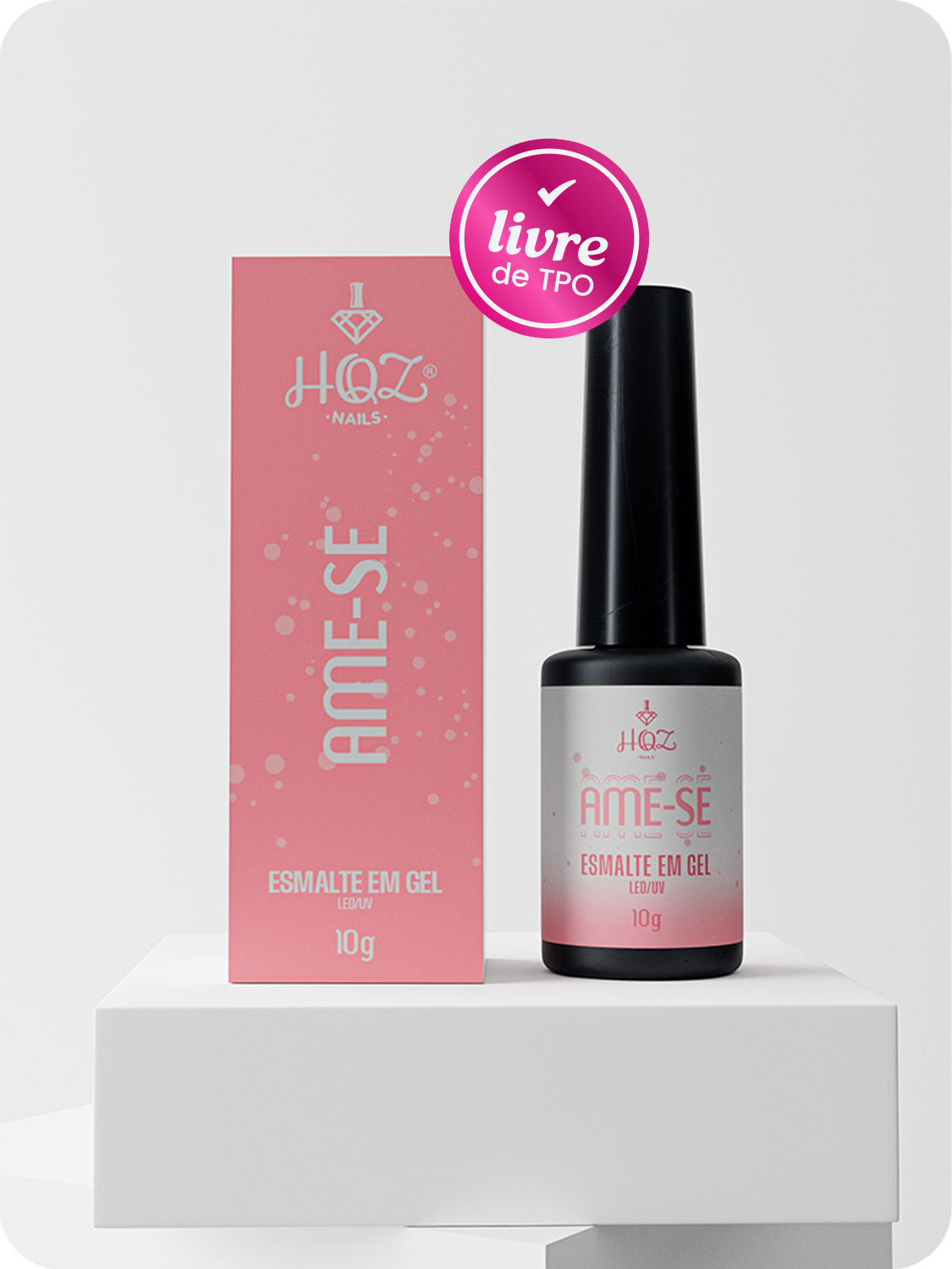 esmalte em gel hqz 10g - linha potência - hqz - o império está em suas mãos
