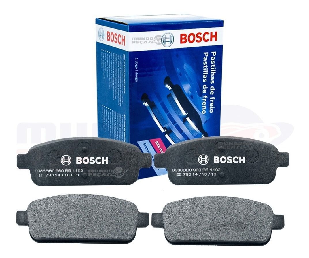 Jg Pastilha Freio Gm Cruze Tracker Lt Ltz - Traseira Bosch - Mundo ...