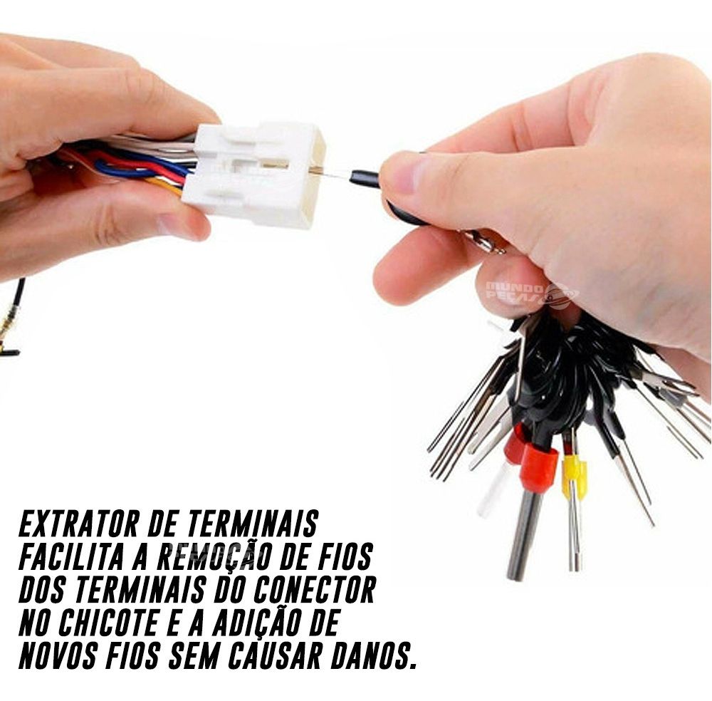 Removedor Extrator De Terminais Conectores 41 Chaves - Mundo peças auto ...