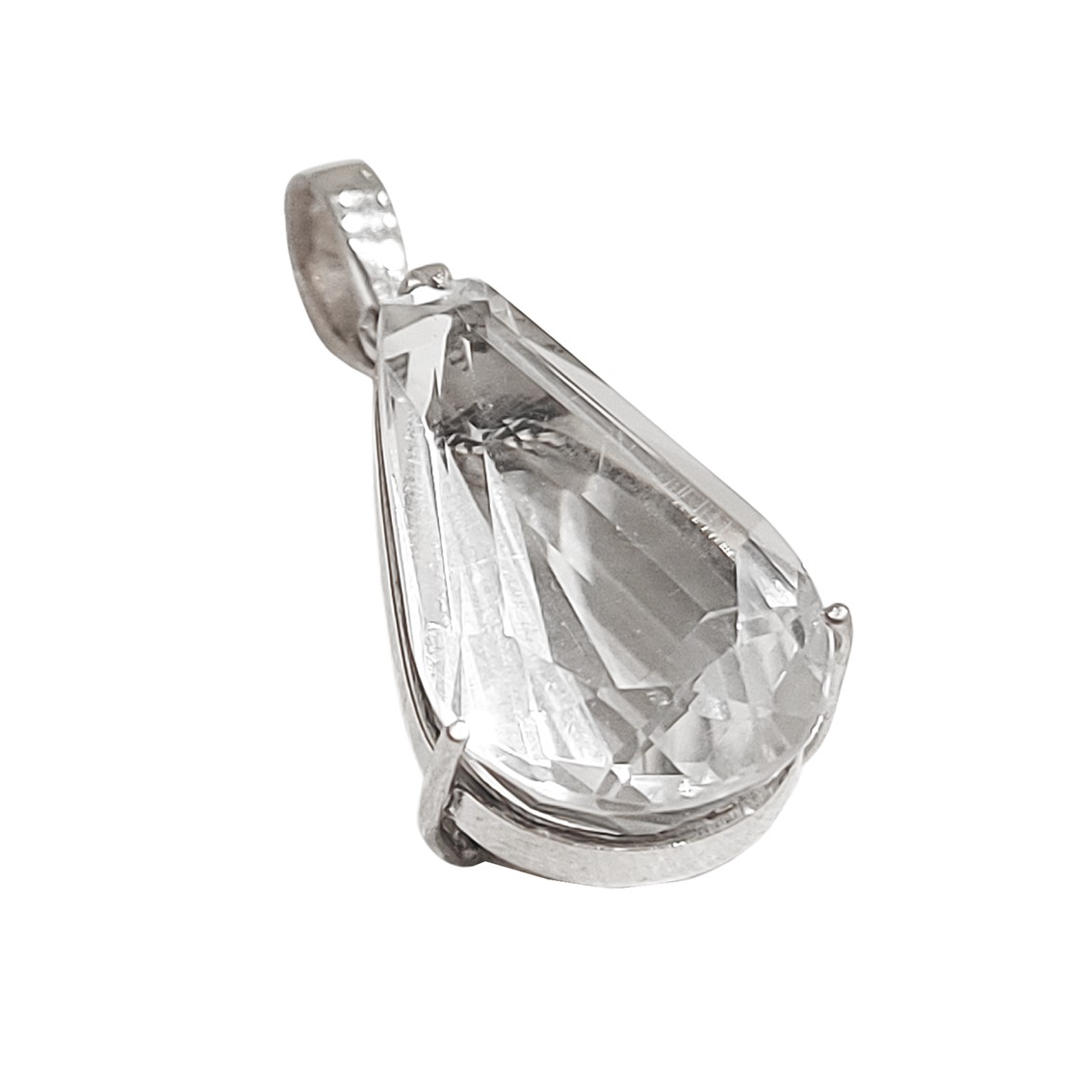 Pingente gota de prata 925 com cristal - Blue Stone - Loja de Joias de ...
