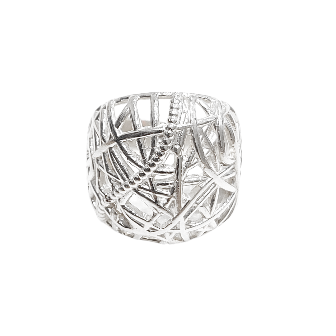 Anel modelo linhas em prata 925 - Blue Stone - Loja de Joias de Pedras ...