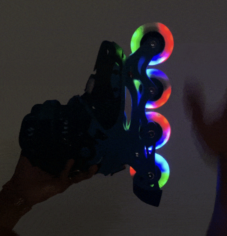 Patins Traxart X-LIGHT ajustável rodas Led ABEC9 - Azul - Koncept Inline