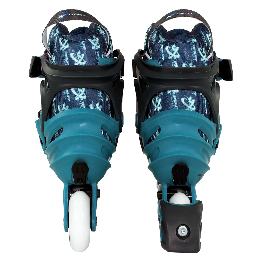 Patins Traxart X-LIGHT ajustável rodas Led ABEC9 - Azul - Koncept Inline