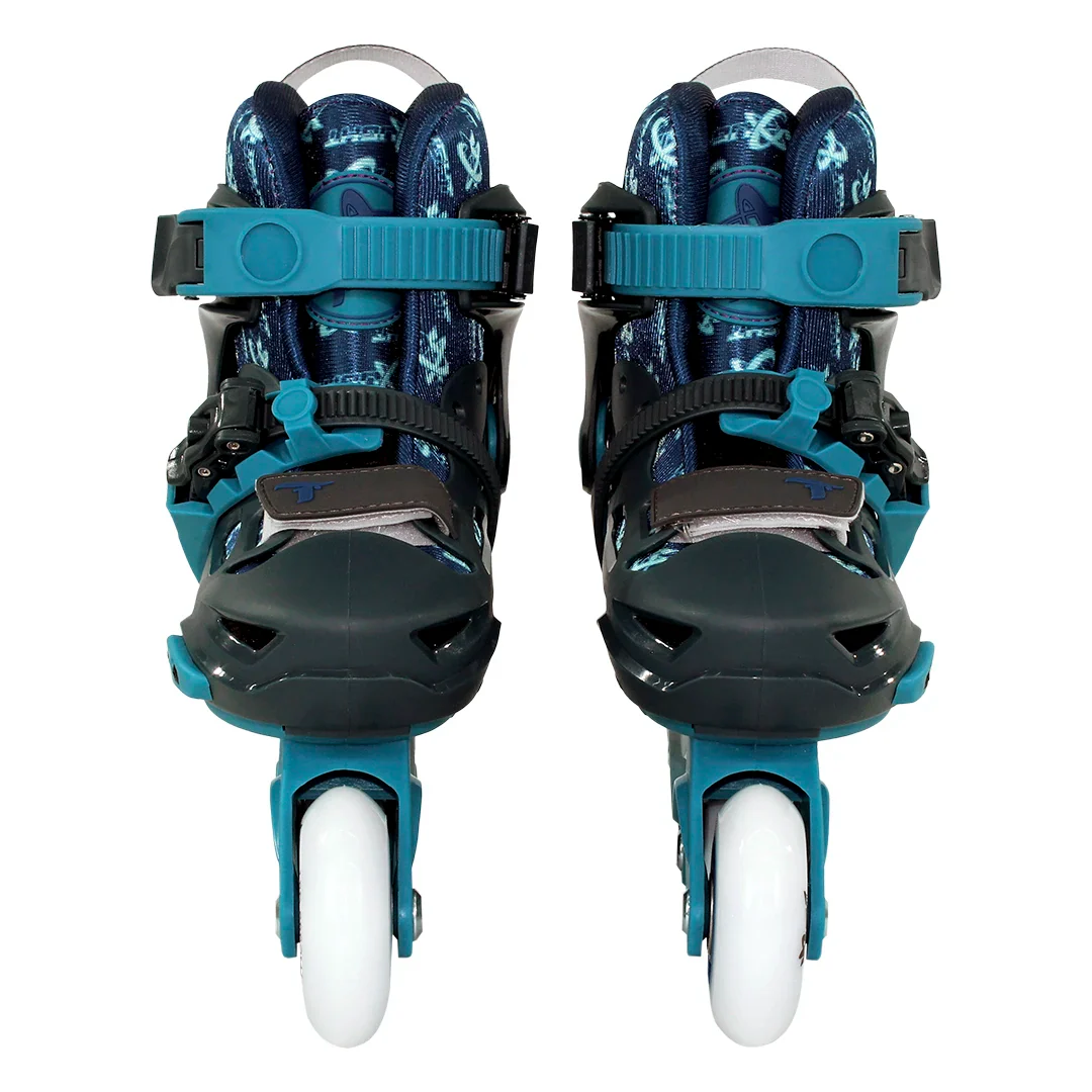 Patins Traxart X-LIGHT ajustável rodas Led ABEC9 - Azul / 29 AO 36 ...