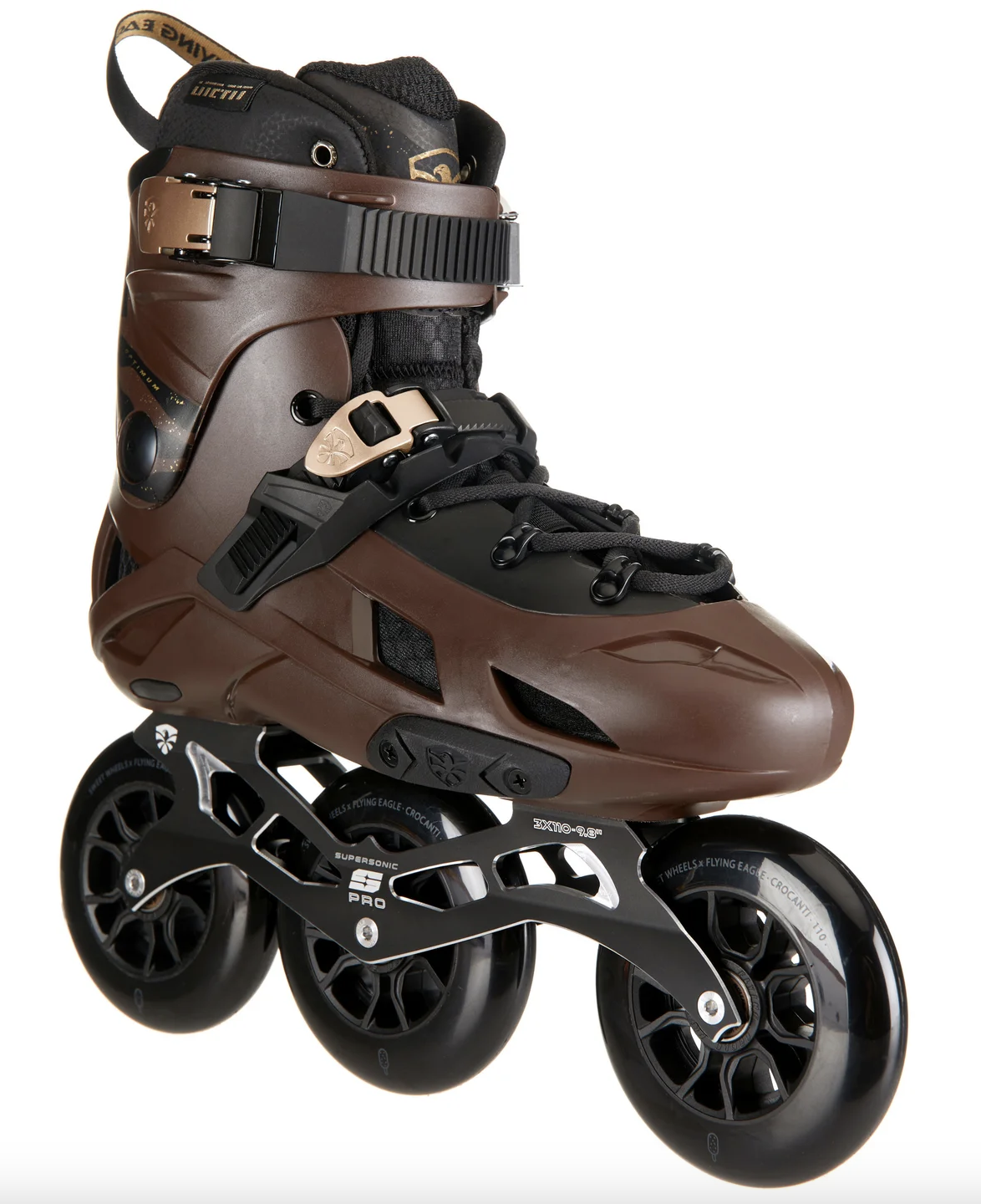 Patins Flying Eagle F7 Optimum 110 Brown (3 rodas) - 34, 35, 36, 37, 41, 43, 44 - Koncept Inline