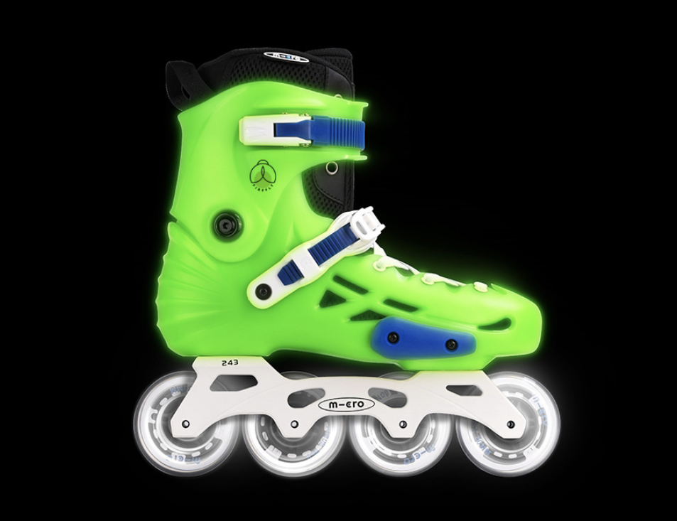 Patins Micro Skate MT4 Firefly - Azul / Rodas Led - Koncept Inline