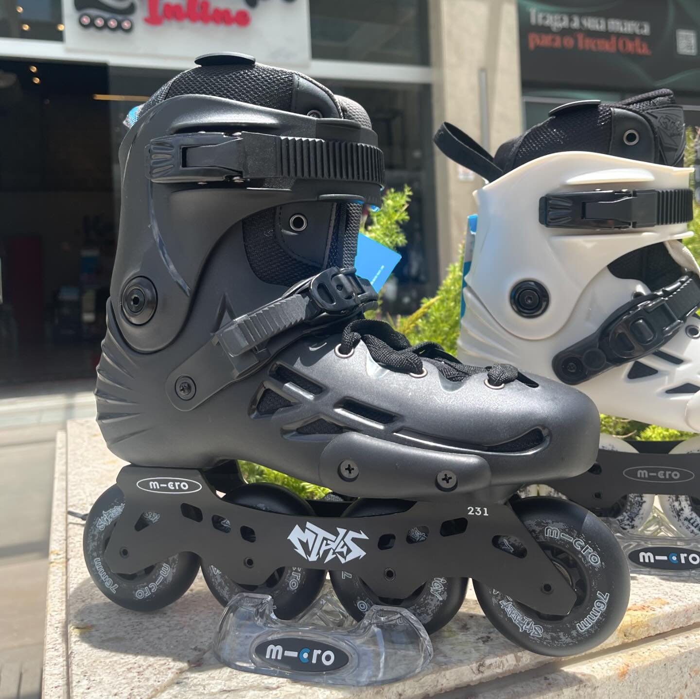 Patins Micro Skate MT Plus - Preto 80mm 85a - Koncept Inline