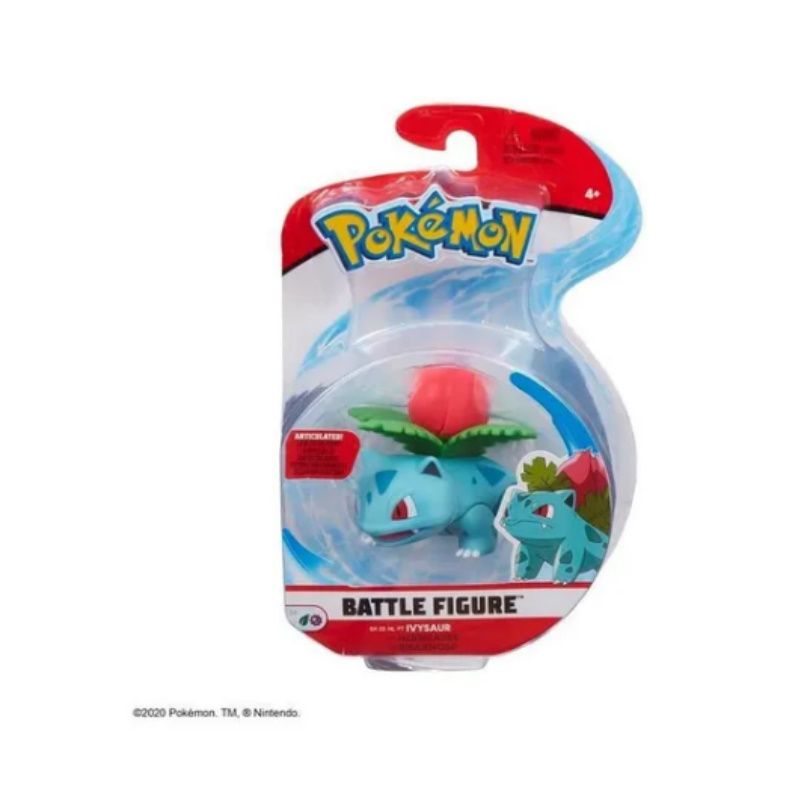 Pokémon - Mini Figura Articulada - Ivysaur - Távola Geek