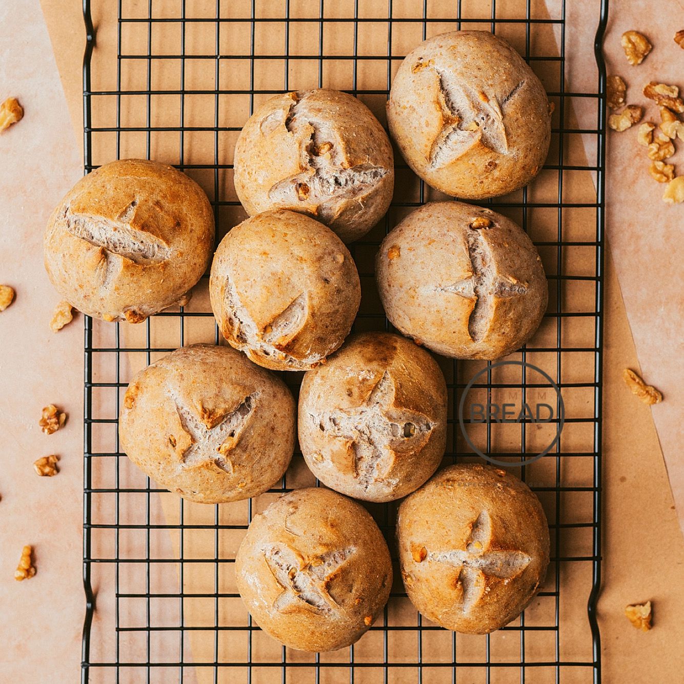 Campanhe bolinha com Nozes (10 un) - Premium Bread To Go