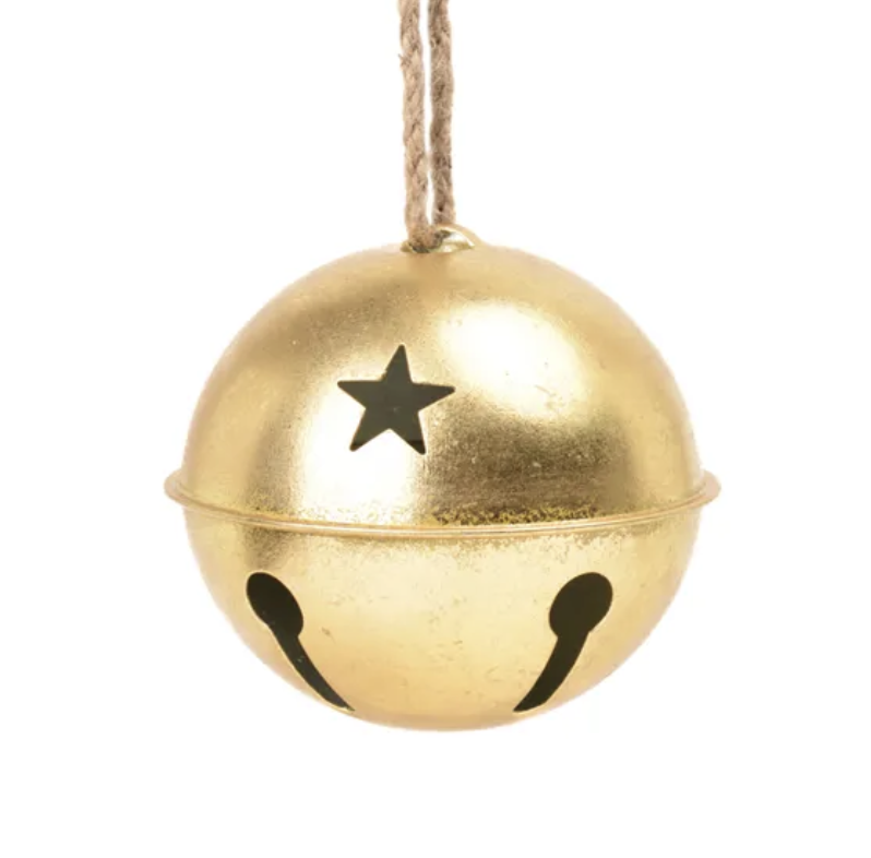 Guizo de Natal em Metal Dourado - Loja Então é Natal