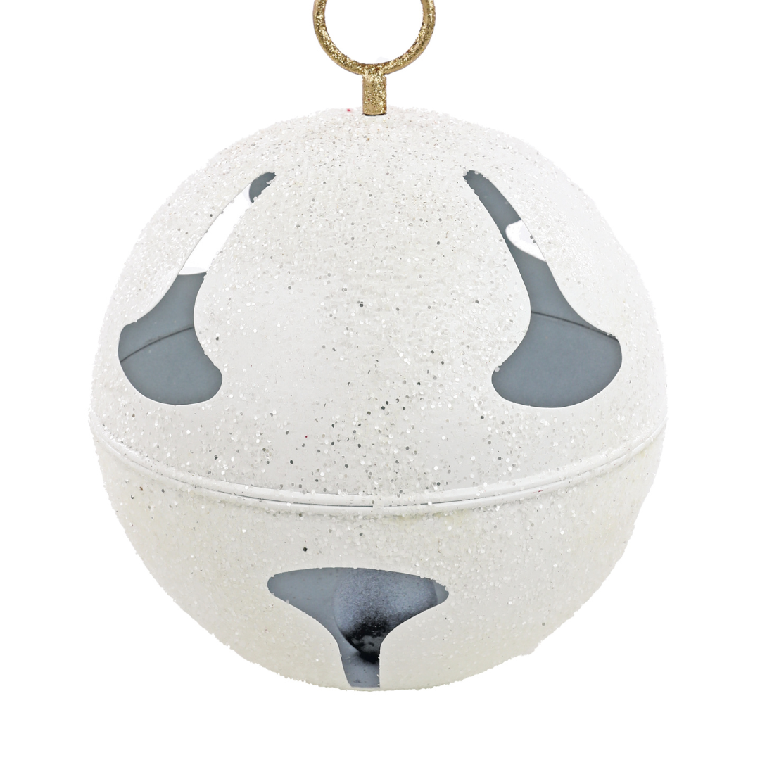 Guizo de Natal Branco com Glitter - Loja Então é Natal