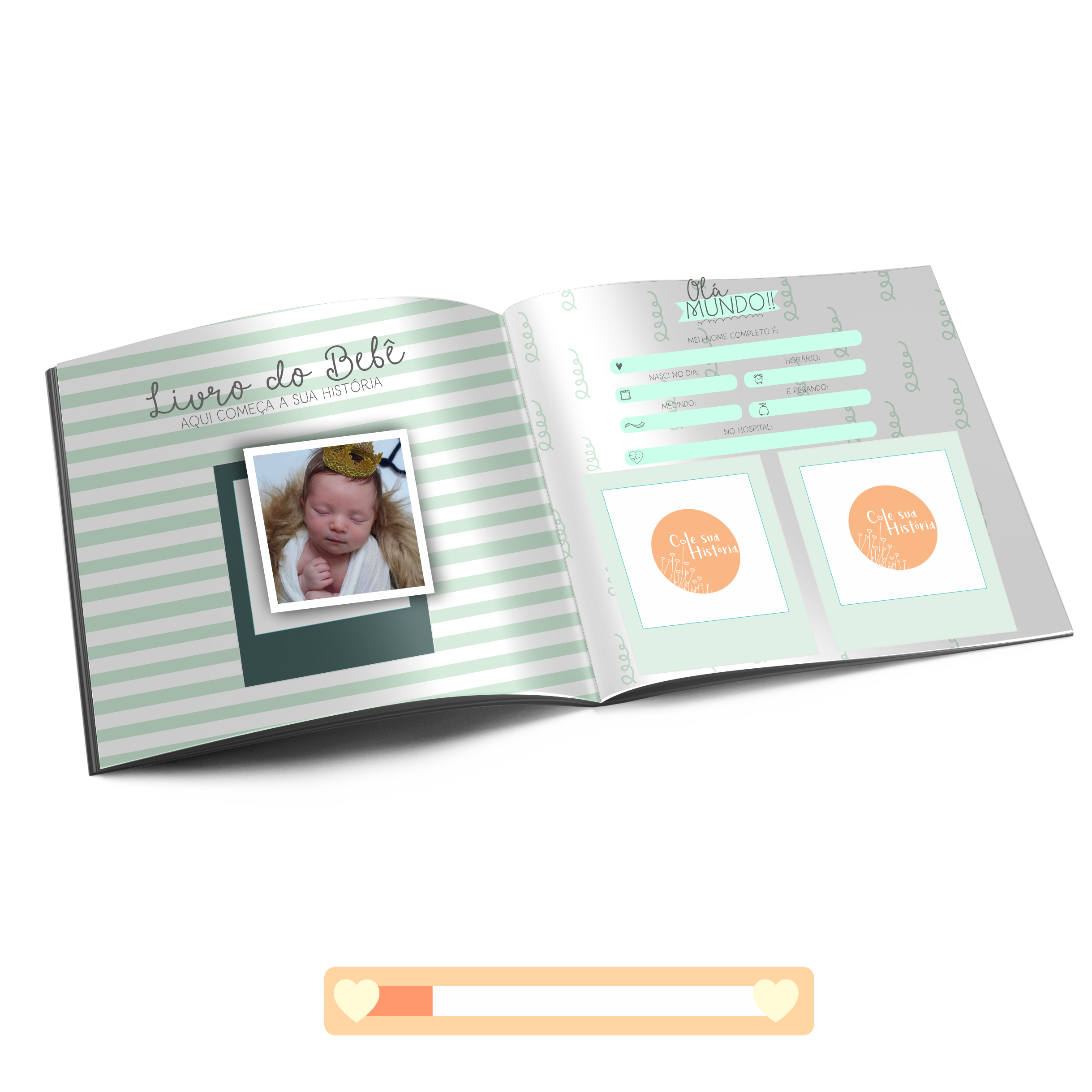 Livro do bebe - Colando História