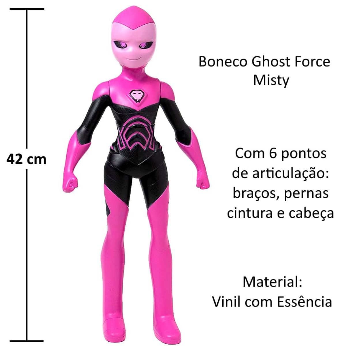Boneca Articulada Myst 42cm Ghost Force - Original Rosita - LuBrinque
