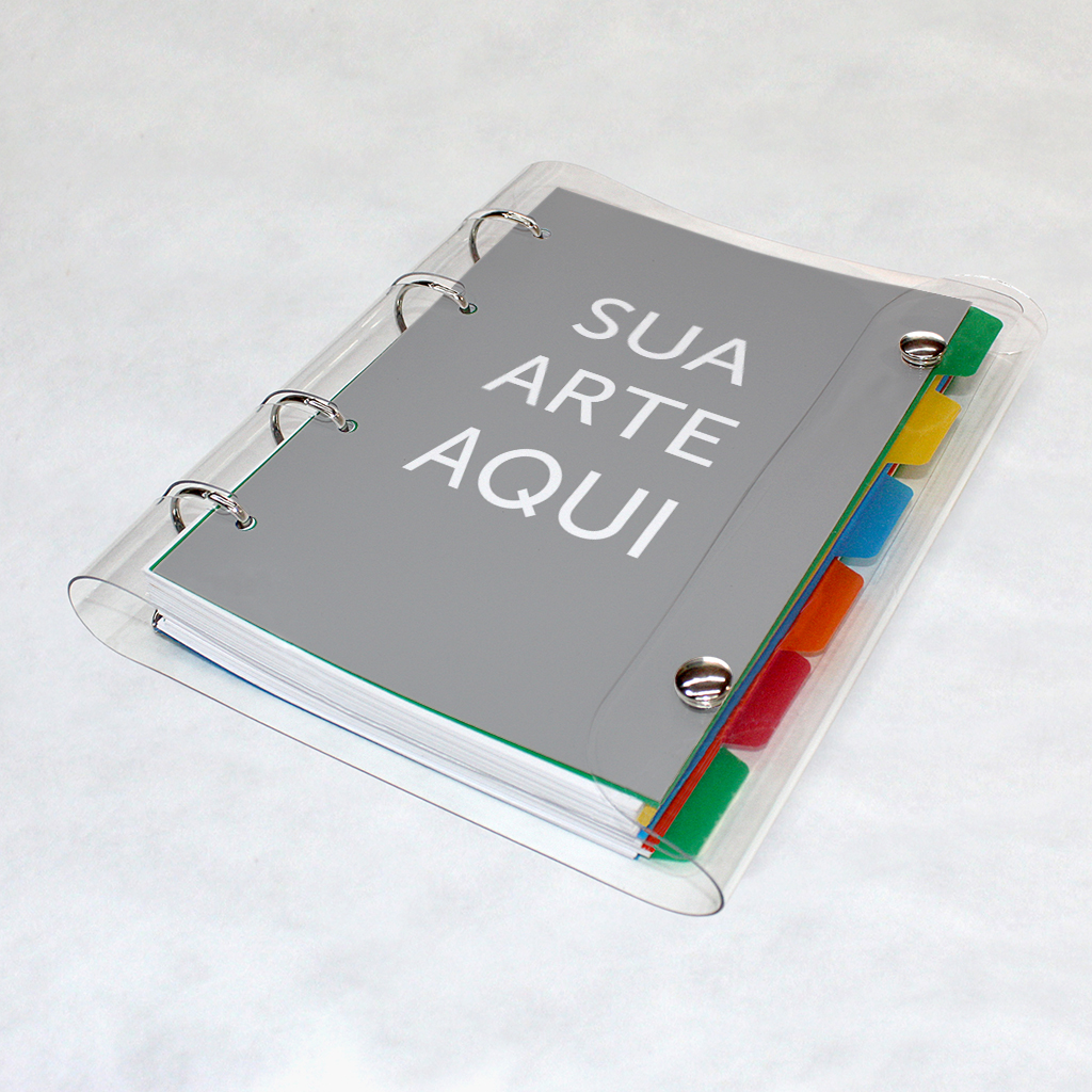 Fichário A5 Personalizado com Sua Arte - meufichário