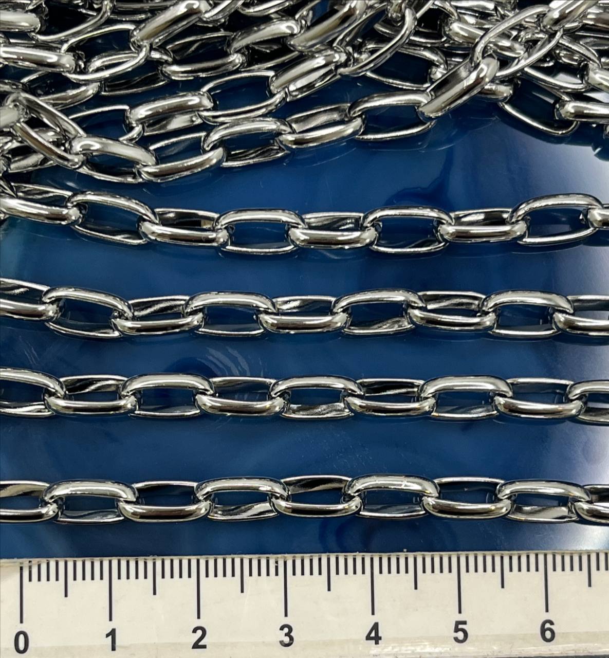 CORRENTE AÇO INOX CARTIER GROSSA - 1 METRO - ARAME MEIA CANA 2MM - TIJ ...